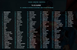 Jeu : Tu es super...