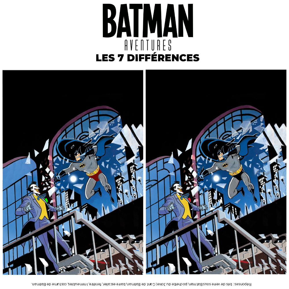 Batman La série Animée - Les 7 différences - Urban Comics